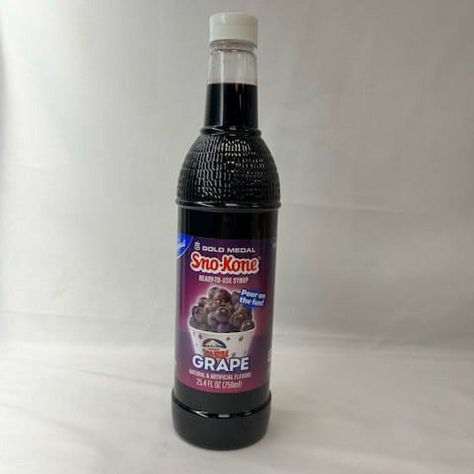 Grape Snow Cone Syrup (25 oz) - Sno-Treat Snow Cone Syrups for Shaved ...