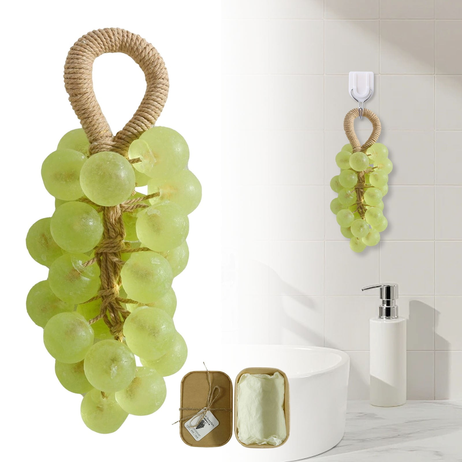 Grape Soap, Handcrafted Grapes Soap on a Ropes, Grape Shaped Soap, Cold ...