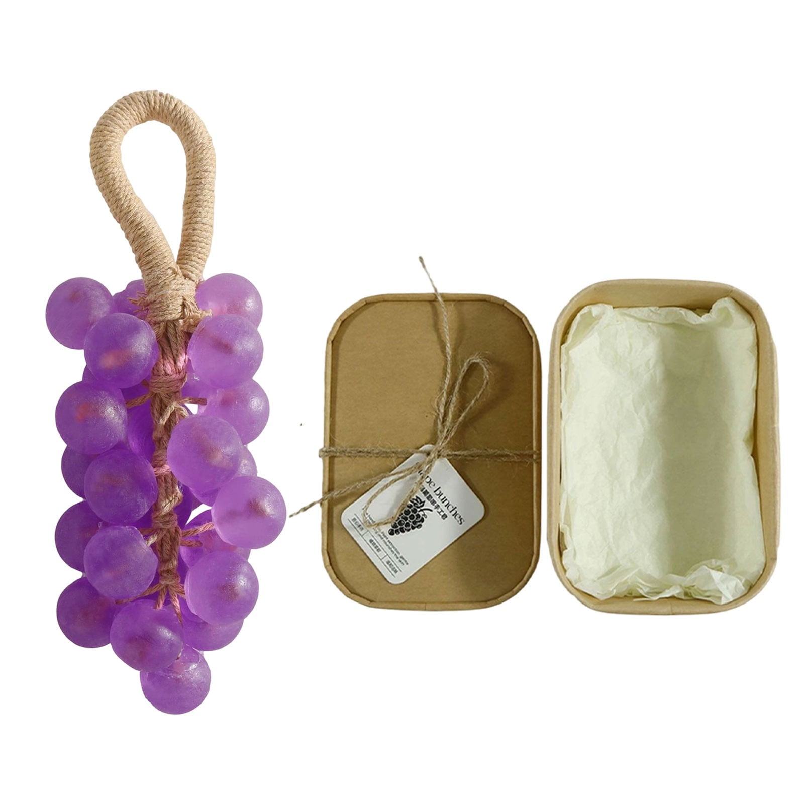 Grape Soap On A Rope Handmade Grapes Cluster Shaped Soaps & Body Grapes ...
