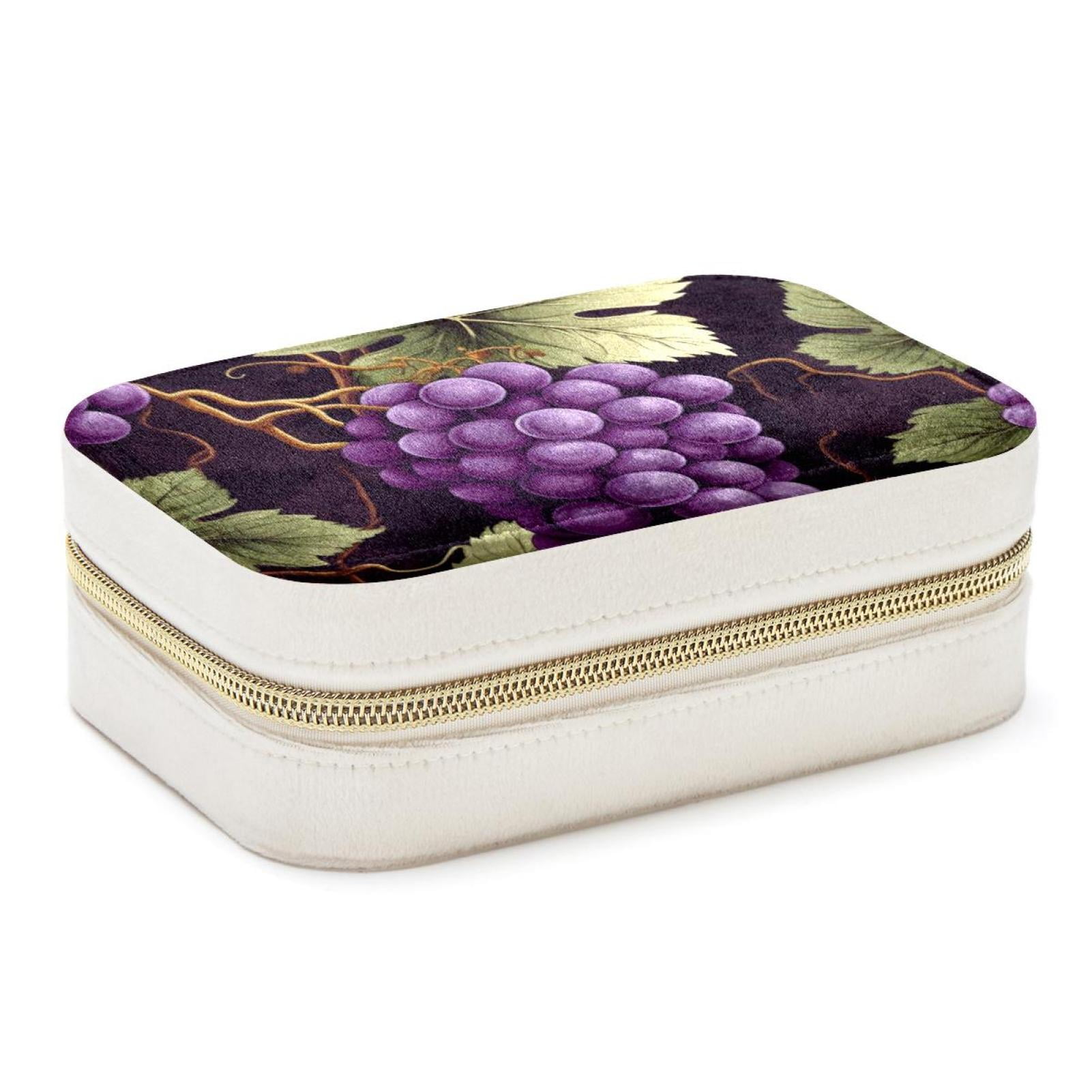 Grape Velvet Portable Jewelry Display Stand and Organizer with ...