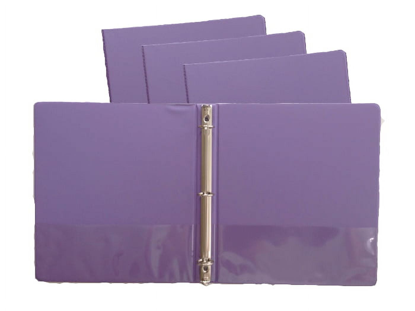 Grape Vinyl Standard 3-Ring Binders, 1-Inch, for 8.5" x 11" Sheets ...