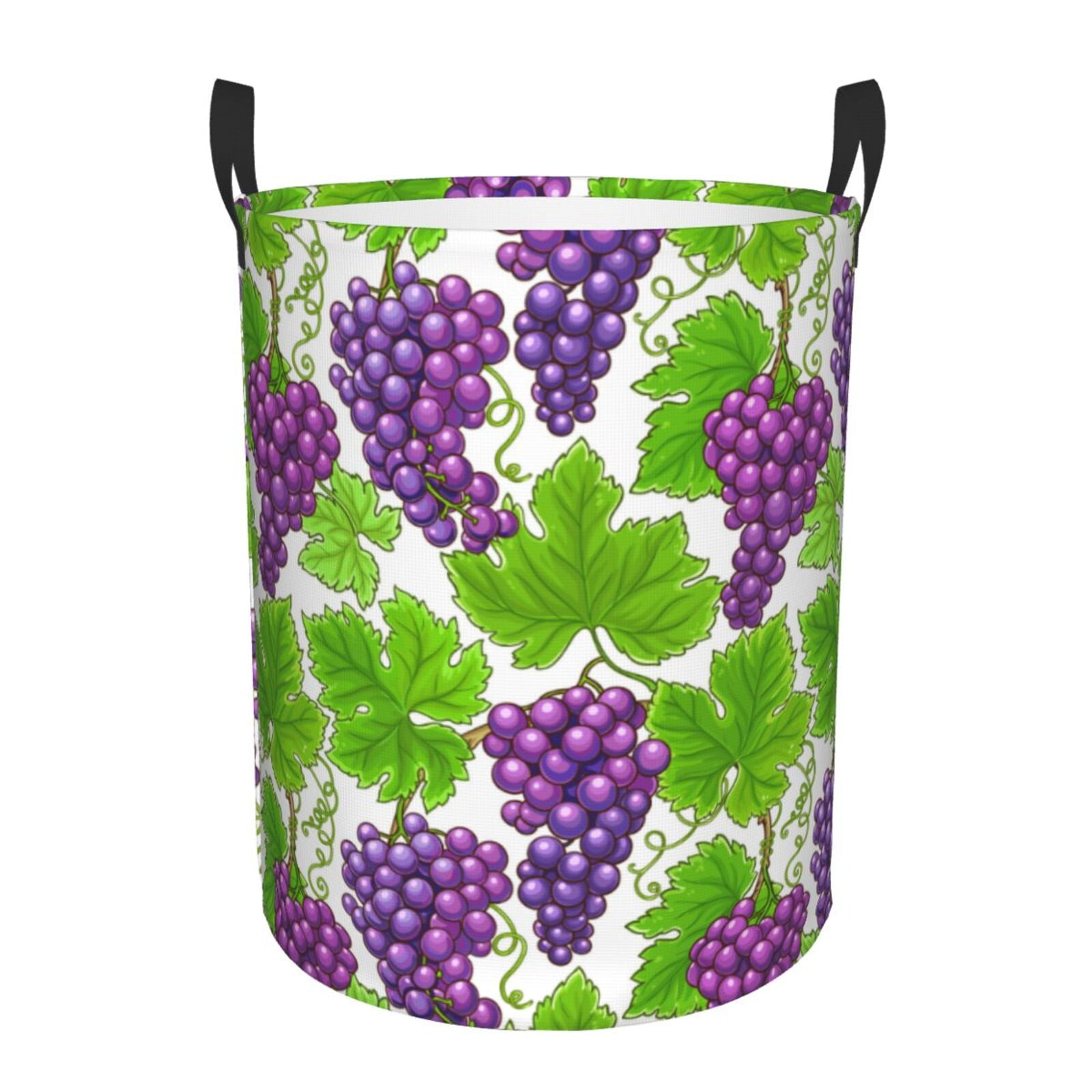 Grape purple Laundry Basket, Laundry Hamper Waterproof Laundry Bag ...