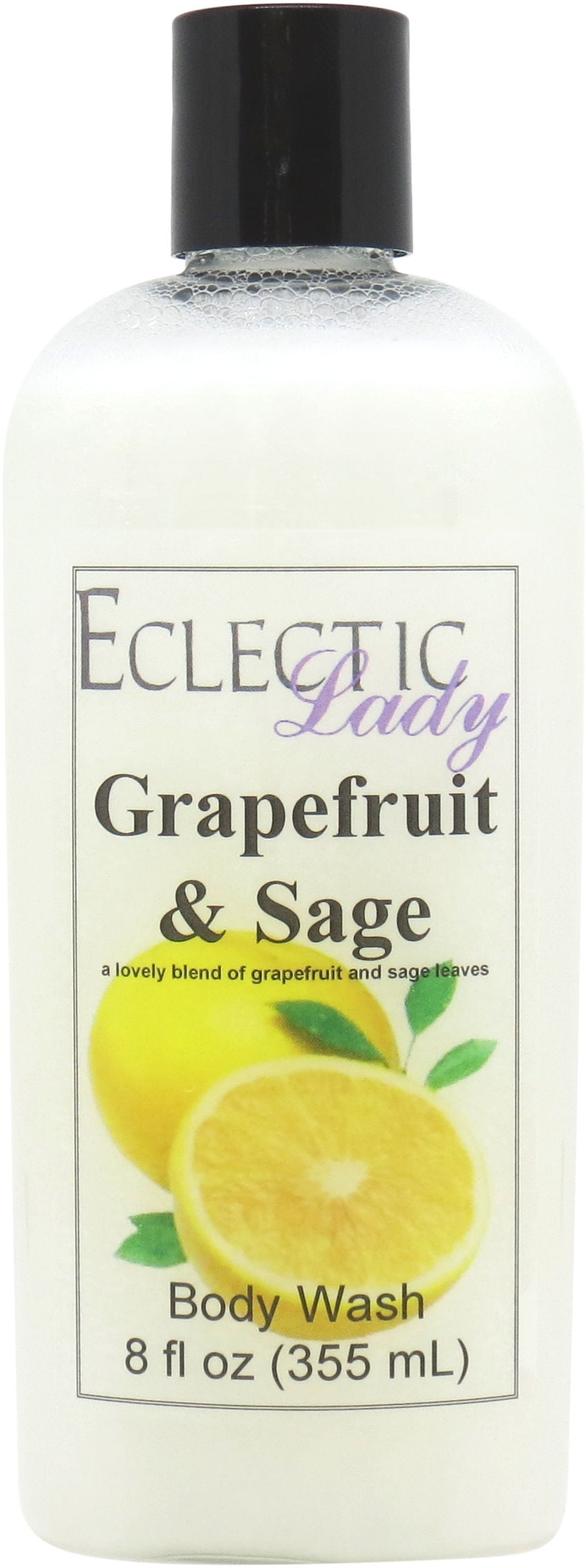 Grapefruit And Sage Body Wash by Eclectic Lady, Liquid Shower Gel for ...
