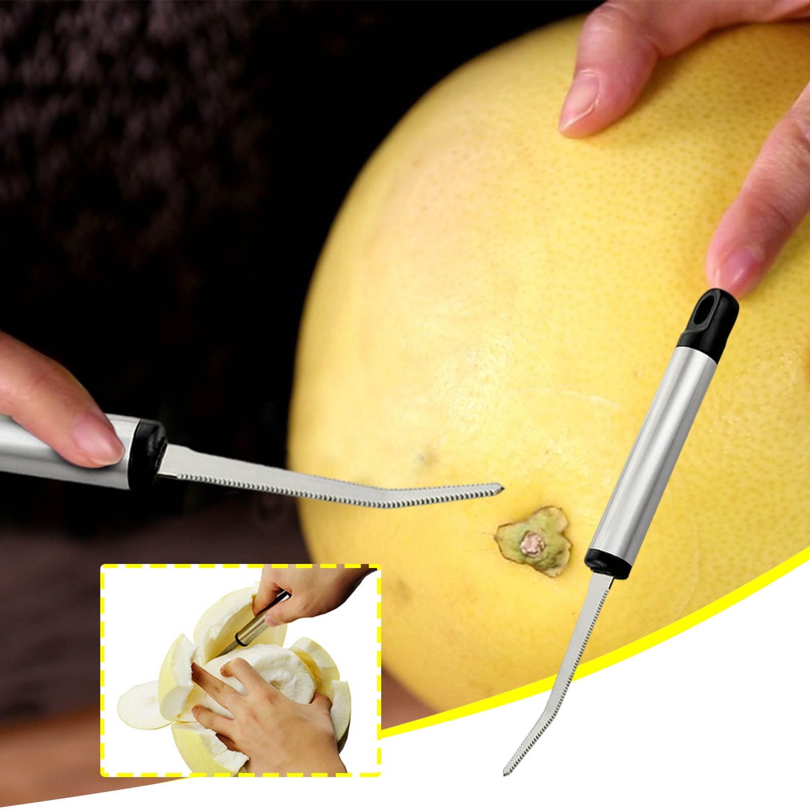 Grapefruit Knife-Curved Tooth Cutter Fruit Knife Serrated Small Kitchen ...