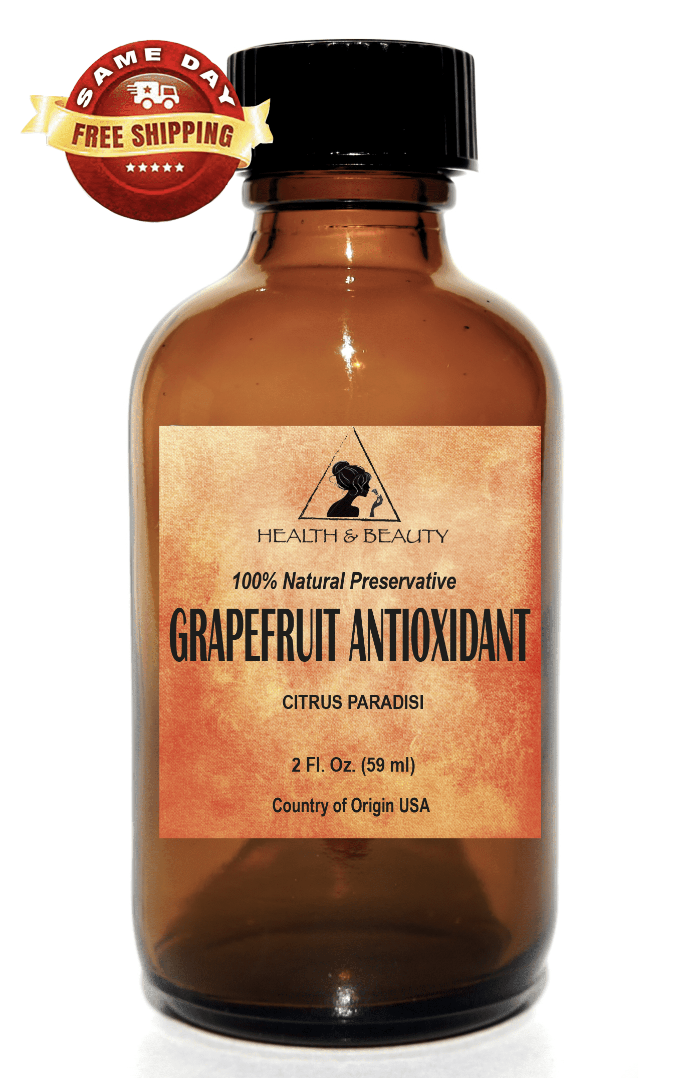 Grapefruit Seed Extract (GSE) Antioxidant Preservative 2.0 oz in Glass ...