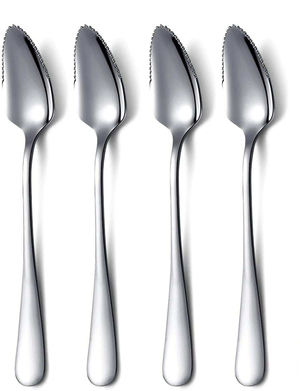 Grapefruit Spoon Set, Serrated Edges Spoon,4 Pieces 6.1 inch Stainless ...