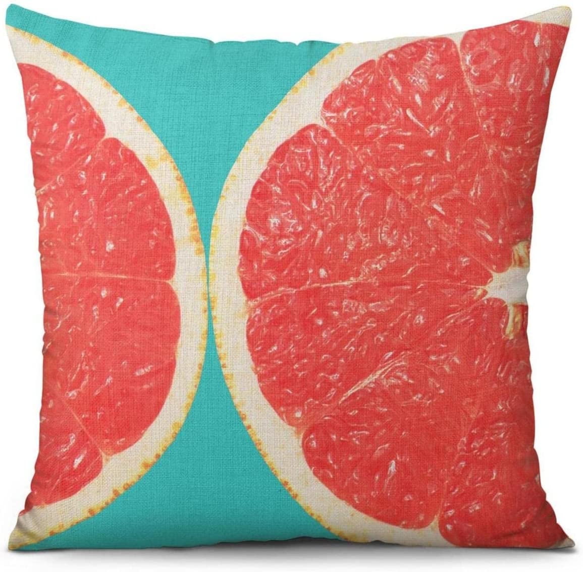 Grapefruit Summer Orange Throw Pillow Covers 18x18 Set 1 Sweet ...