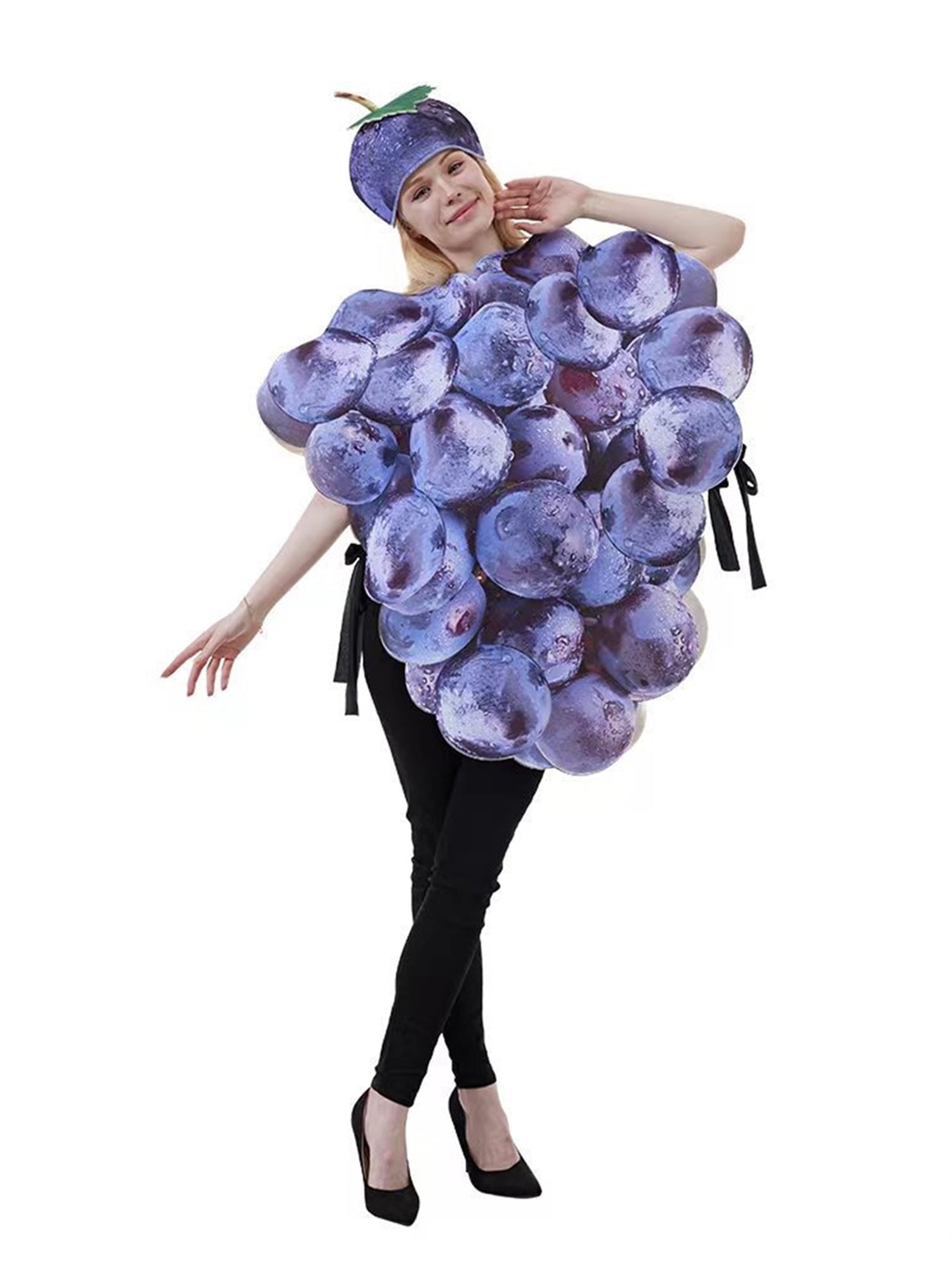Grapes Costume for Adult Purple Grapes Bunch Costume with Hat Blueberry ...