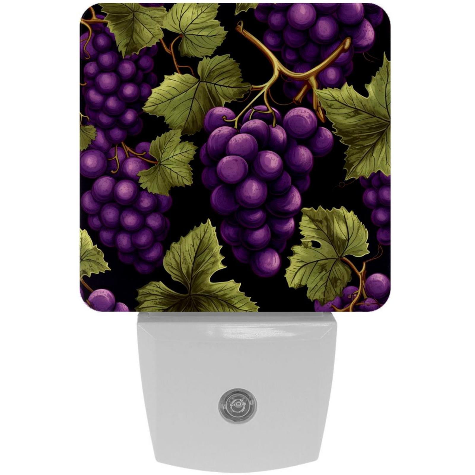 Grapes LED Square Night Lights - Stylish and Energy-Efficient Illumination for Any Room - Set of ...