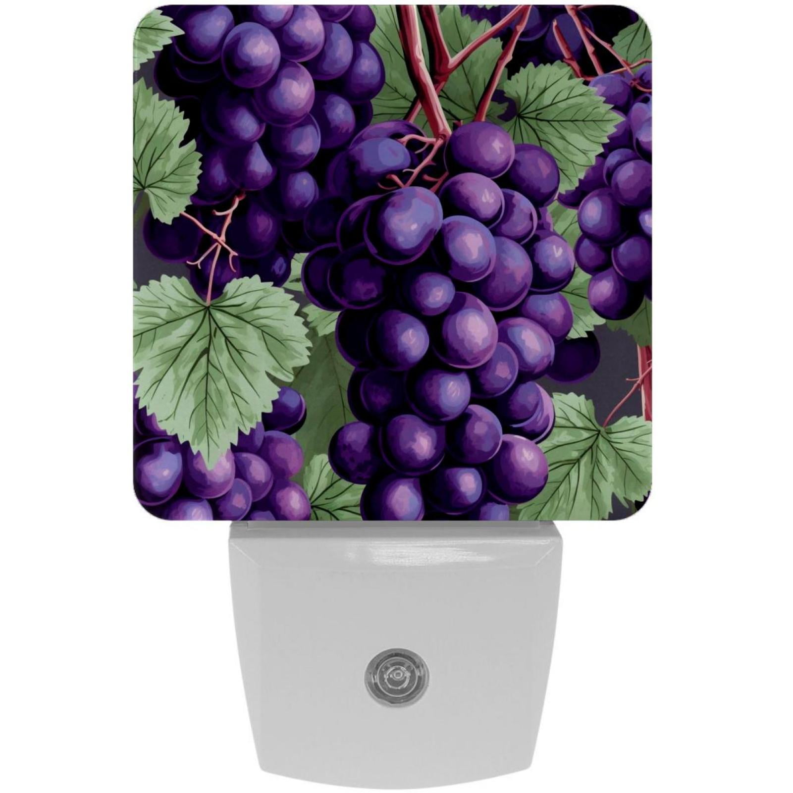 Grapes LED Square Night Lights for Bedroom and Living Room, Decorative ...