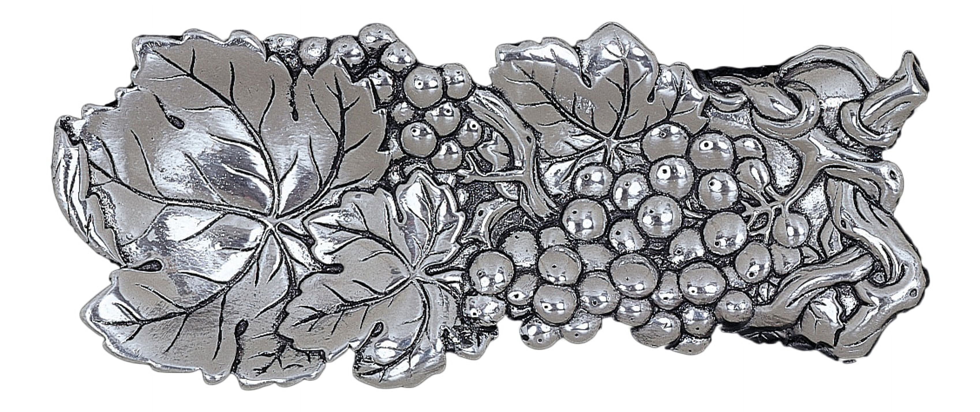 Grapes on Vine Spoon Rest Polished Aluminum Arthur Court Designs ...