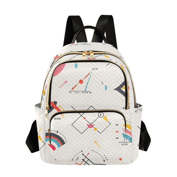 Graph Chart Mathematic Quilted Backpack Fashion Daypack Commuter Bag ...