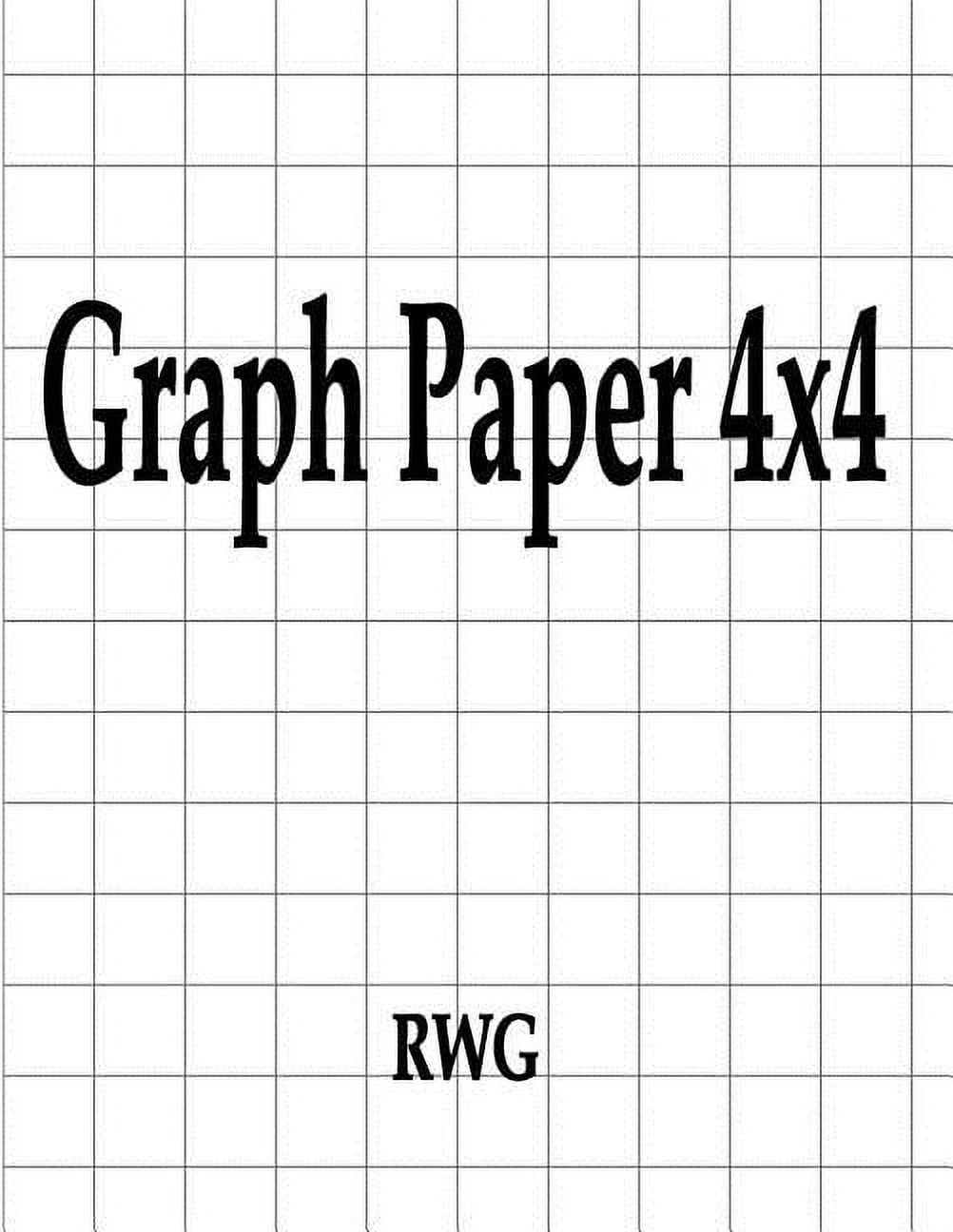 Graph Paper 4x4: 100 Pages 8.5" X 11", (Paperback) - Walmart.com
