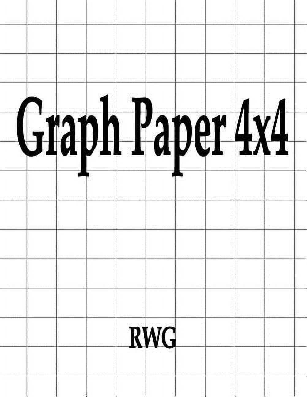 Graph Paper 4x4: 200 Pages 8.5" X 11", (Paperback) - Walmart.com