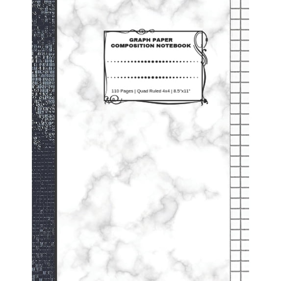 Graph Paper Composition Notebook: 110 Pages, 8.5