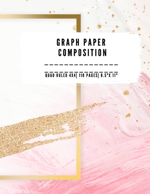 Graph Paper Composition: QUAD RULLED 4X4, Grid paper notebook 110 PAGES ...