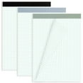Graph Paper Notebook 8.5 x 11, 3 Pack Quad Grid Paper Pad, 70Gsm 4x4 ...