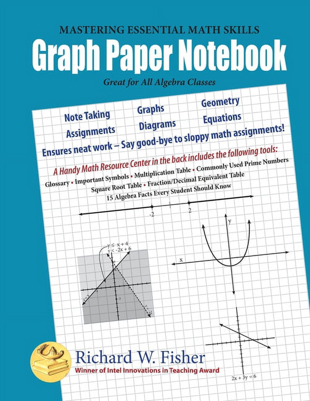 Graph Paper Notebook - Algebra: Great for All Algebra Classes ...