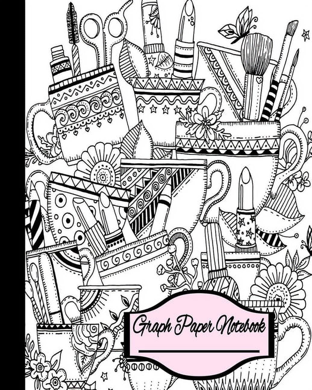 Graph Paper Notebook : Cute Cat Cover Graph Notebook, 5x5 Graph 110 ...