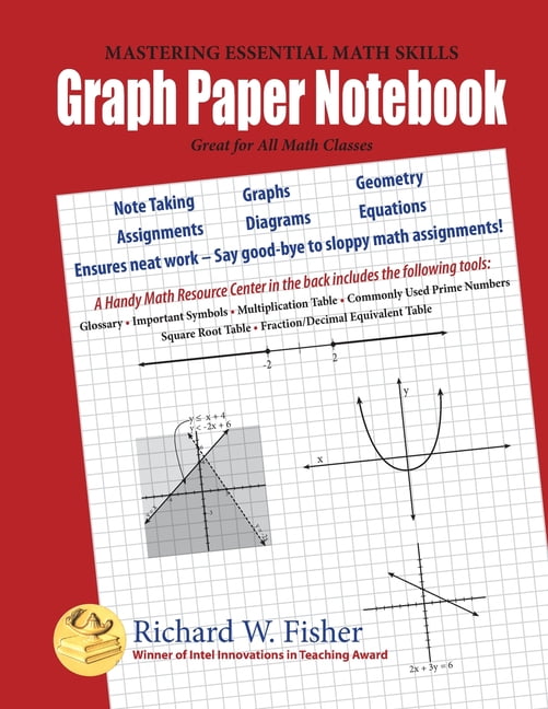 Graph Paper Notebook: Great for All Math Classes (Paperback) - Walmart.com