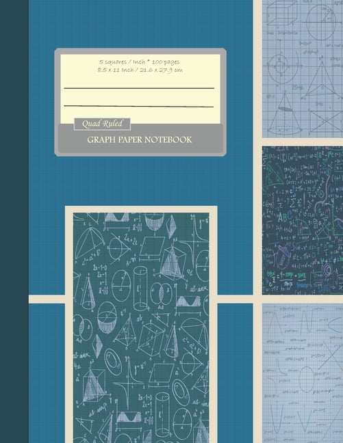 Graph Paper Notebook Quad Ruled 5 Squares Per Inch Math And Science