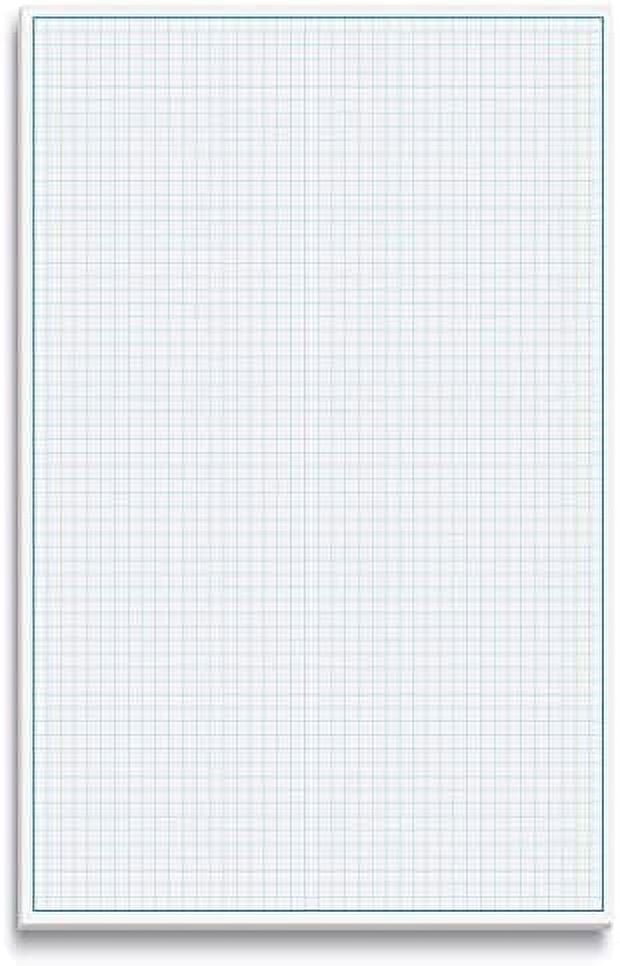 Graph Paper Pad, 17" x 11", 25 Sheets, Blue Line Border, Blueprint ...