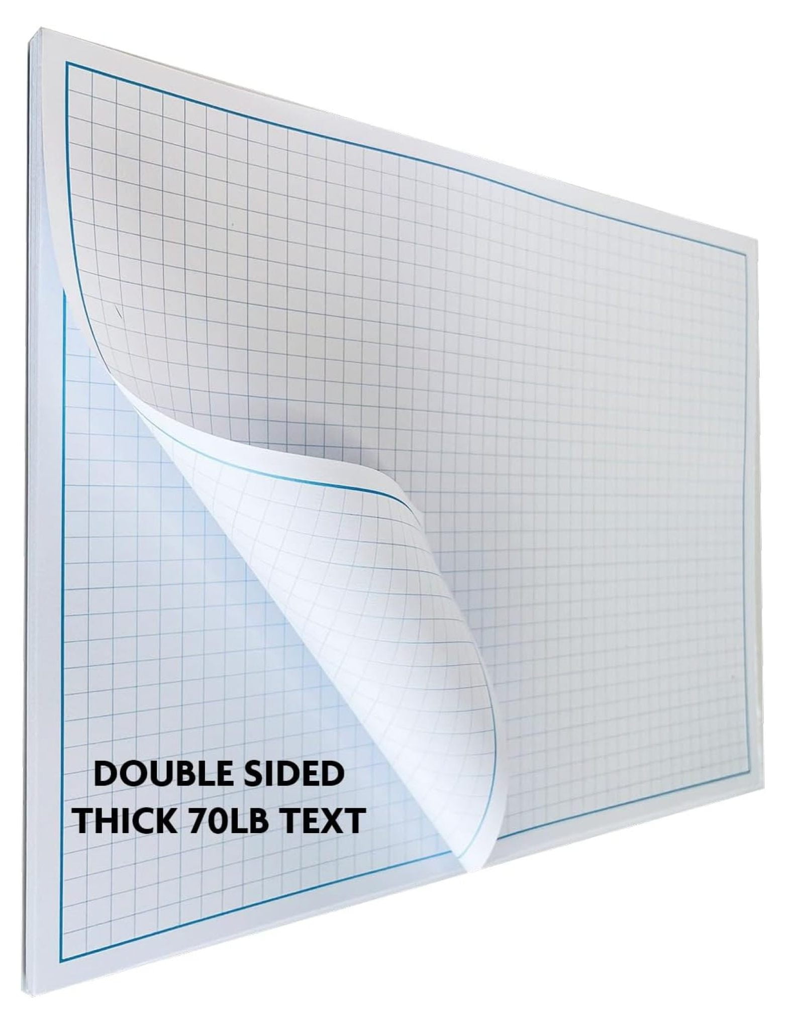 and Graph Paper Pad - 50 Sheets Per Pad - 70lb Text - For Drawing ...