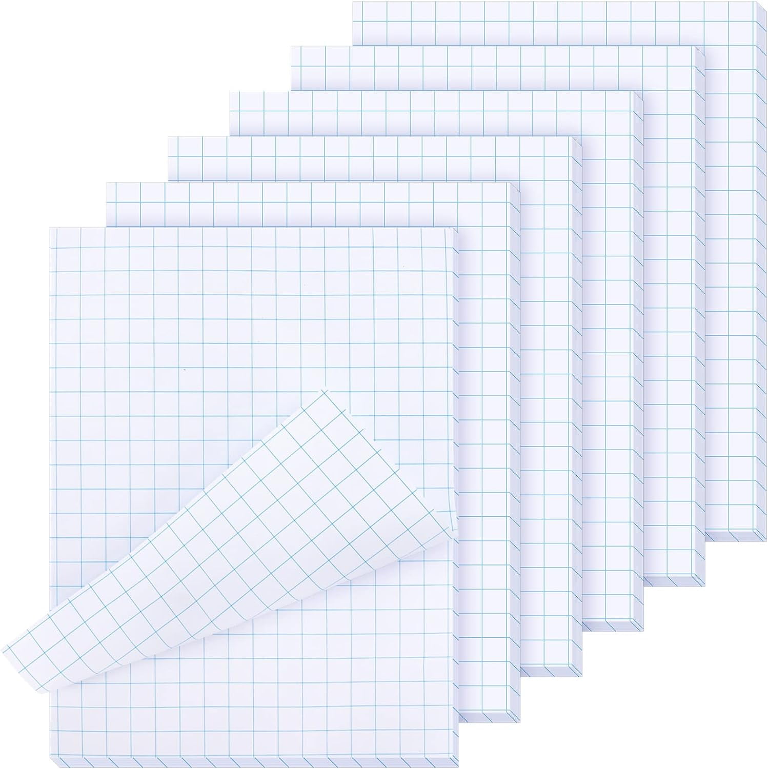 Graph Paper Pads 6 Pack 50 Sheets/pad 8.5 x 11 Inches Graph Paper Pads ...