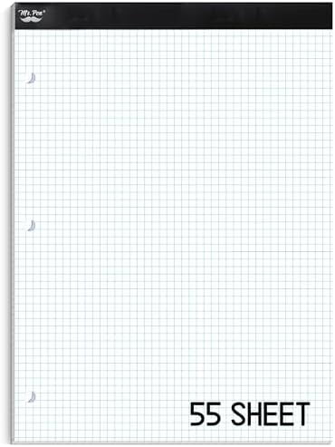 - Graph Paper pads 8.5 x 11 Inches, 55 Sheets, 5x5 (5 Squares Per Inch ...