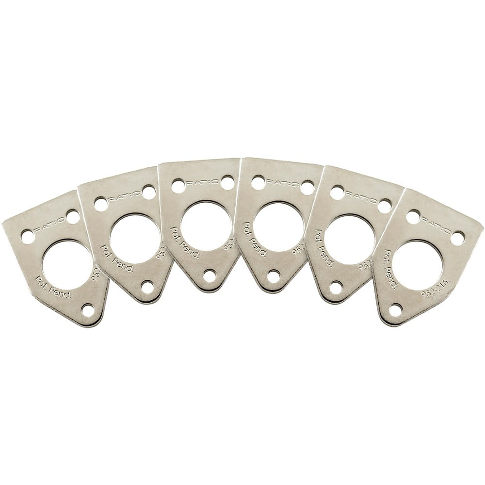 Graph Tech Ratio InvisoMatch Installation Plates (Pack of 6) Nickel ...