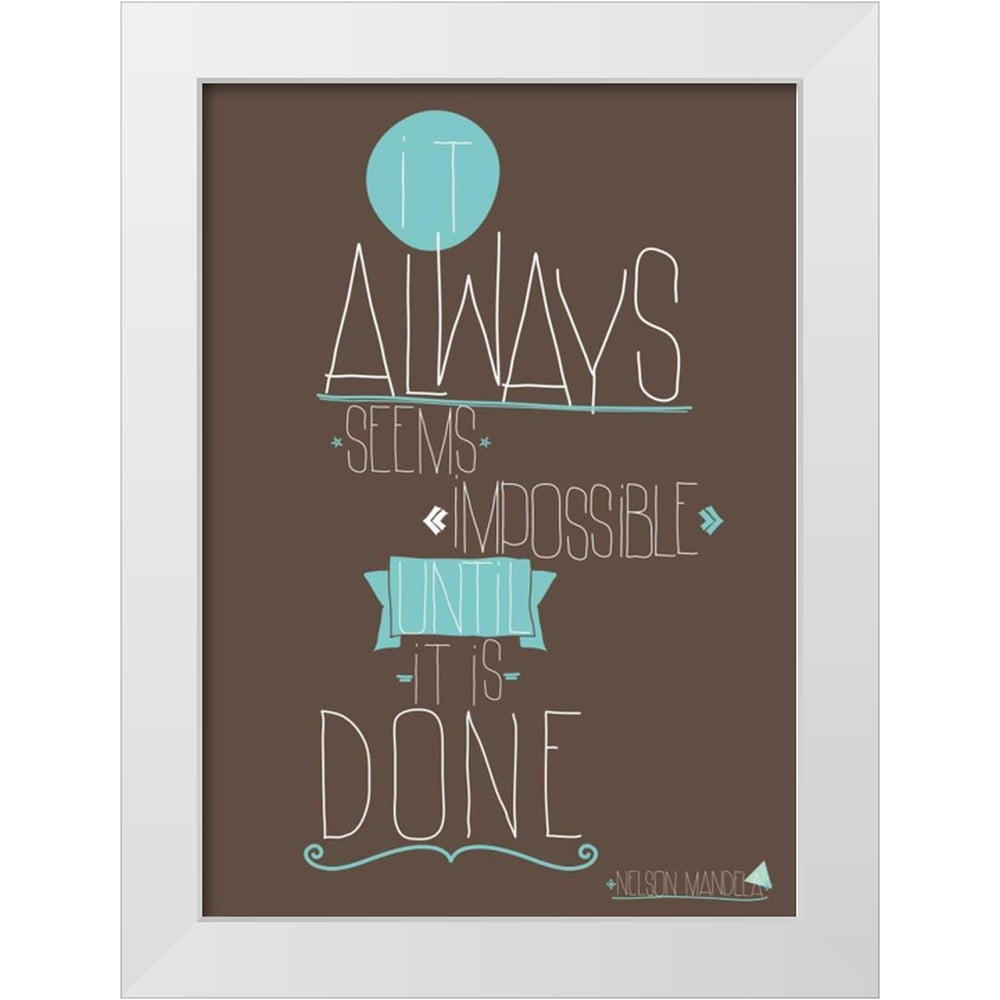 GraphINC 14x18 White Modern Wood Framed Museum Art Print Titled - It ...