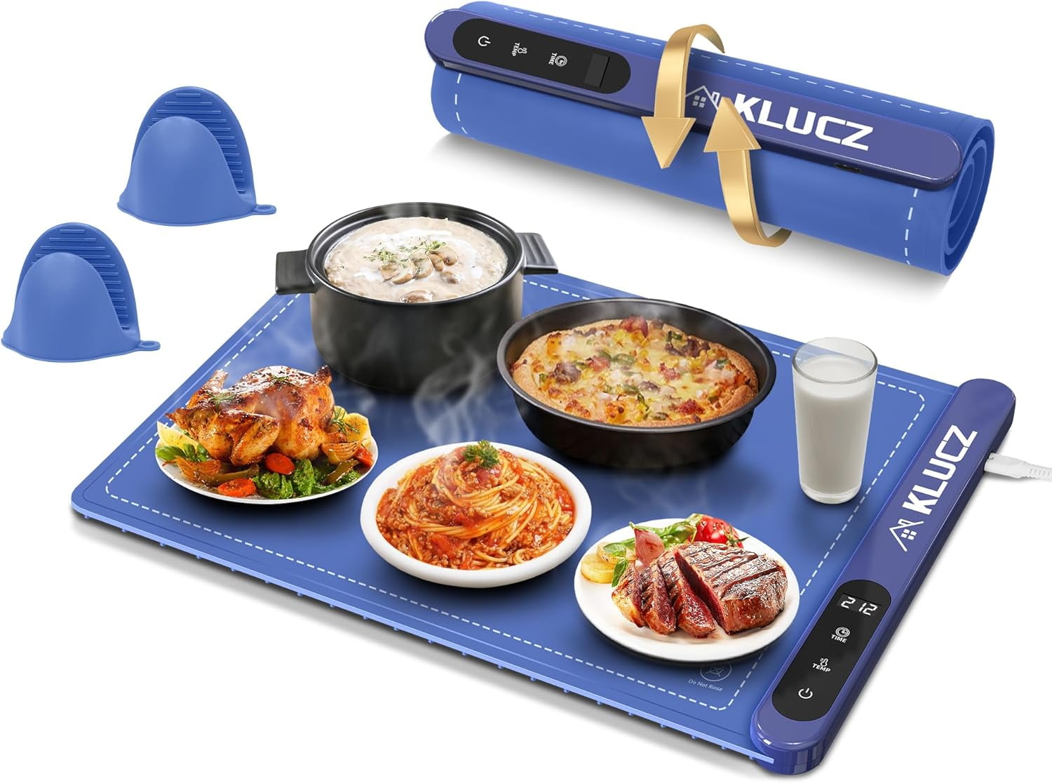 Graphene Electric Food Warming Mat, Quickly Heating with 6 Adjustable ...
