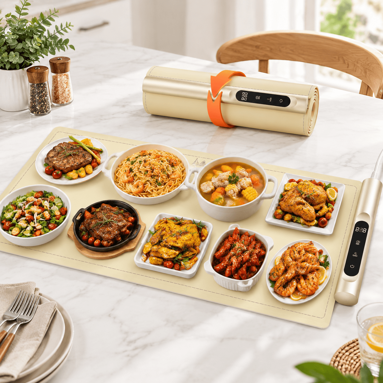 Graphene Large Food Warmer 6 Temp & Timer 36
