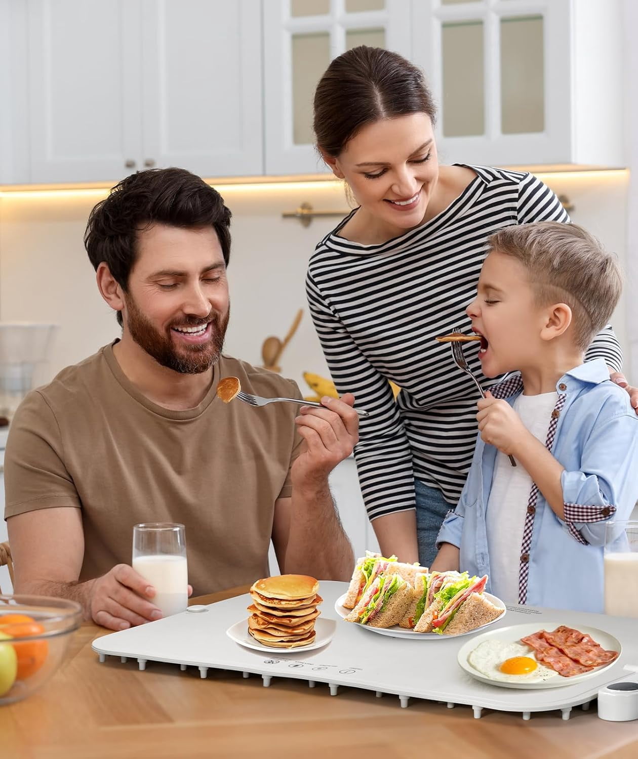 Graphene Warming Plate for Food with Rapid and Even Heating, Dishwasher ...