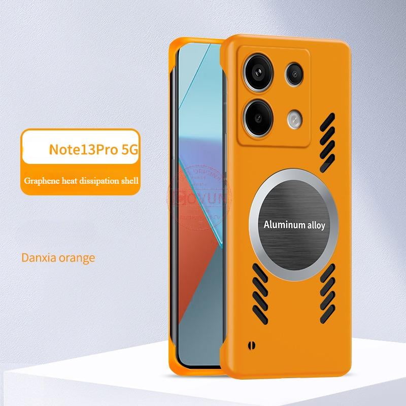 Graphene heat dissipation phone case For Xiaomi Redmi Note 13Pro 5G Note 13 5G borderless heat ...