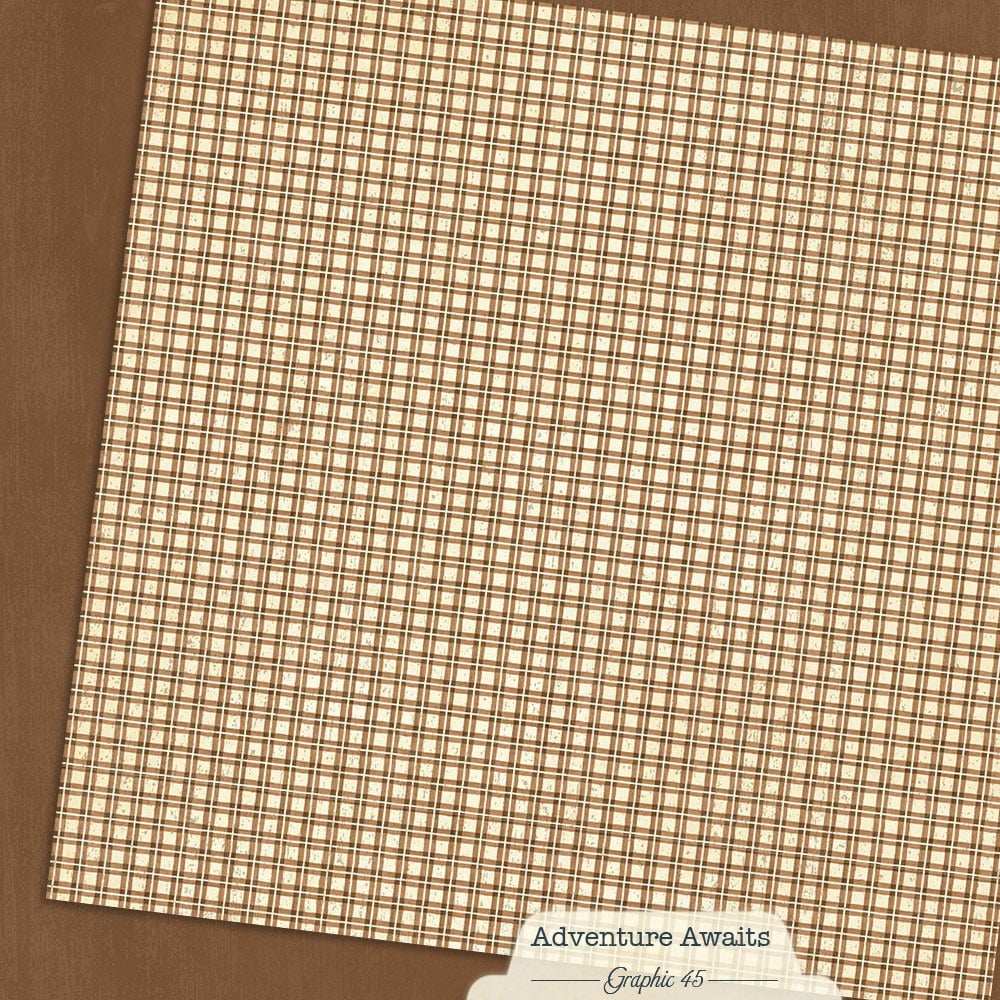 Graphic 45 Adventure Awaits Double-Sided Cardstock 12"X12"-Woodland ...