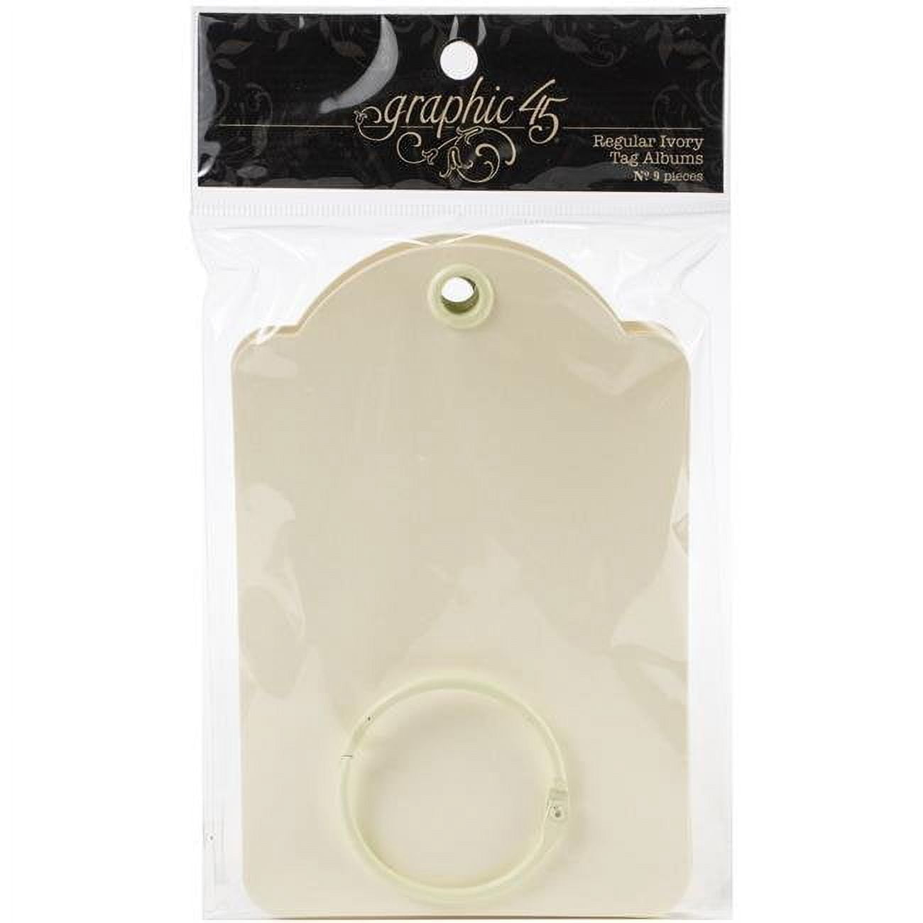 Graphic 45 Staples Regular Tag Album 5.75"X3.875"-Ivory - Walmart ...