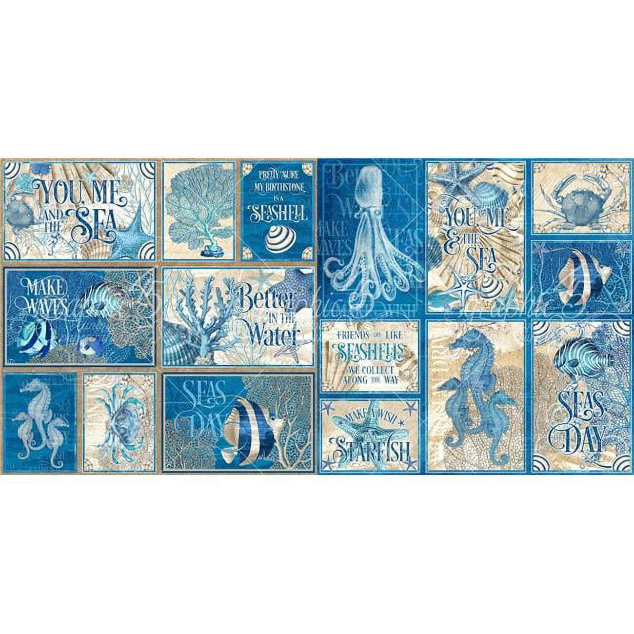 Graphic 45 G4502020 Ocean Blue Ephemera Cards - Walmart.com