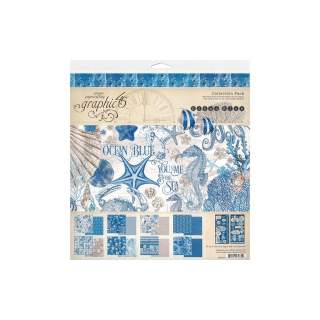 Graphic 45 Ocean Blue Collection Pack 12x12 - Walmart.com