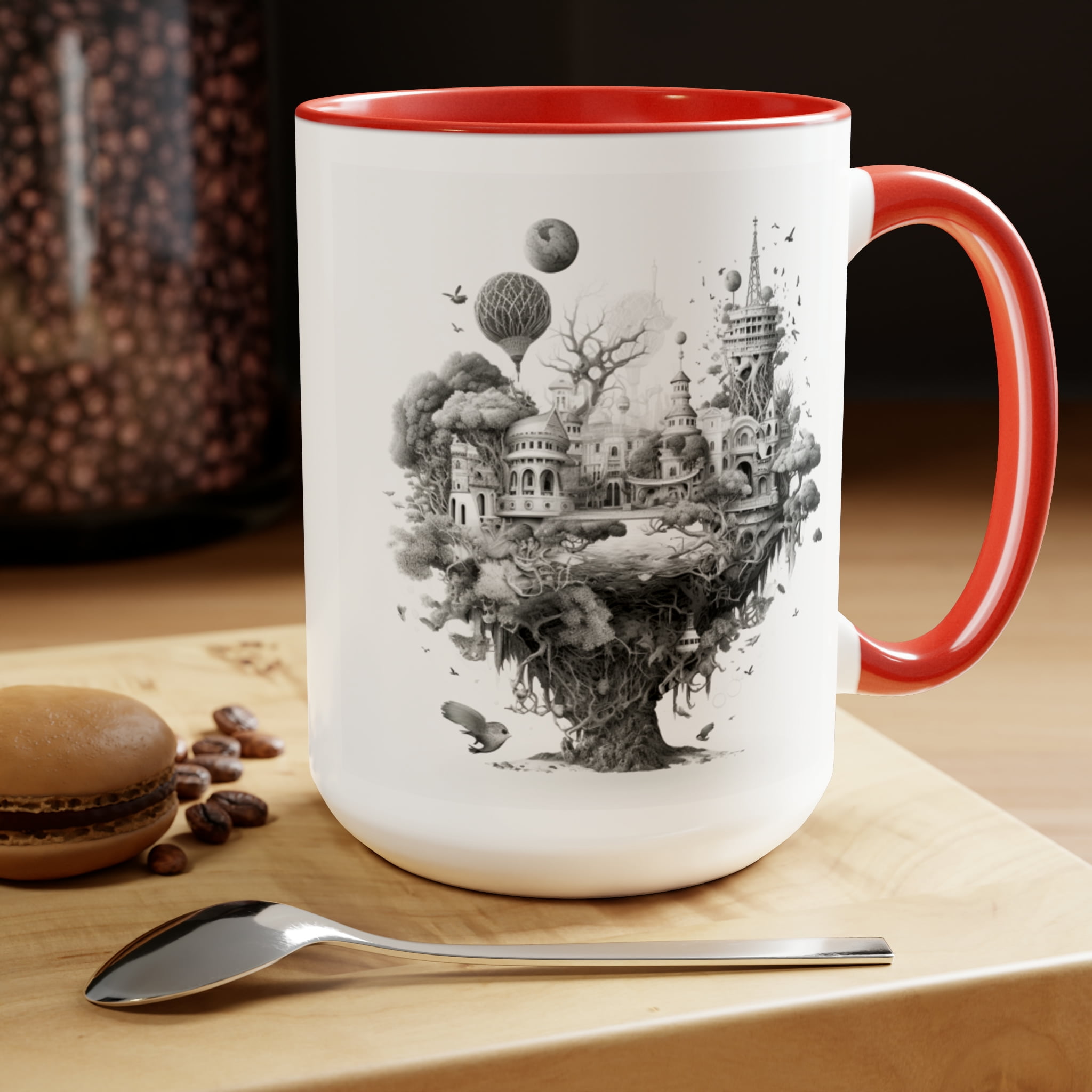 Graphic Art Mug | Coffee Mug | Graphic Design | Black & White |Two-Tone ...