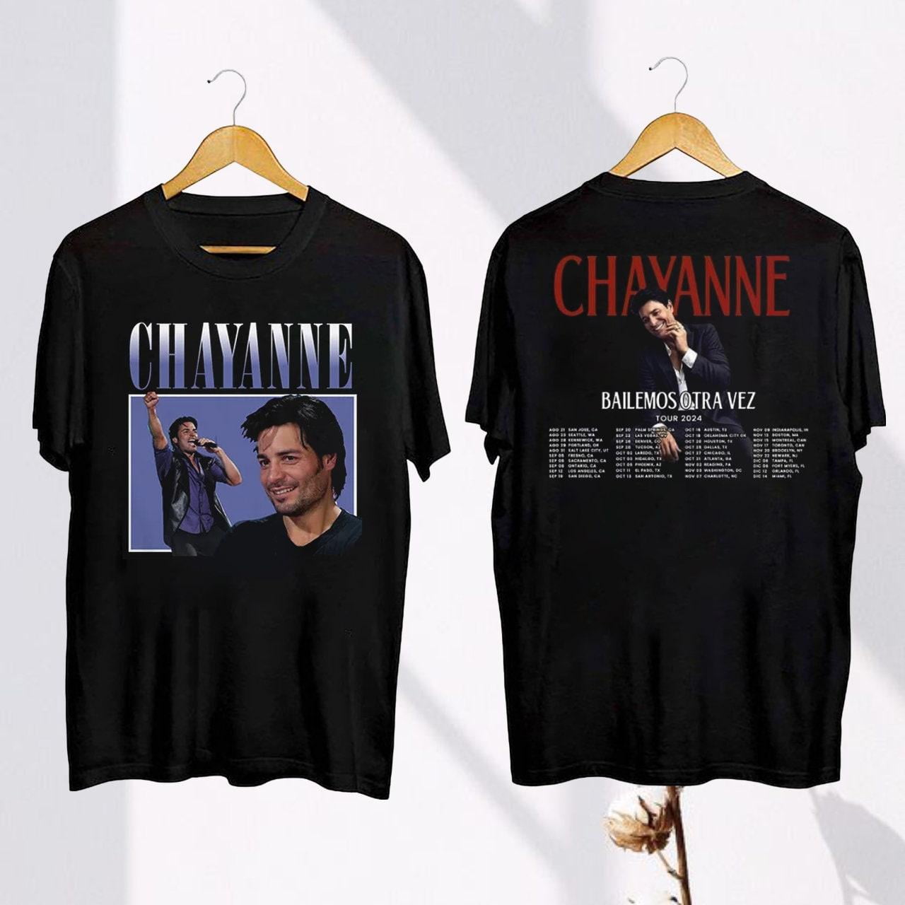Graphic Chayanne Bailemos Otra Vez Tour 2024 T Shirt, Chayanne 2024 Concert, Chayanne Shirt ...