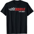 Graphic Checkered Flag Uncle Pit Crew T-Shirt for Family Race Day ...