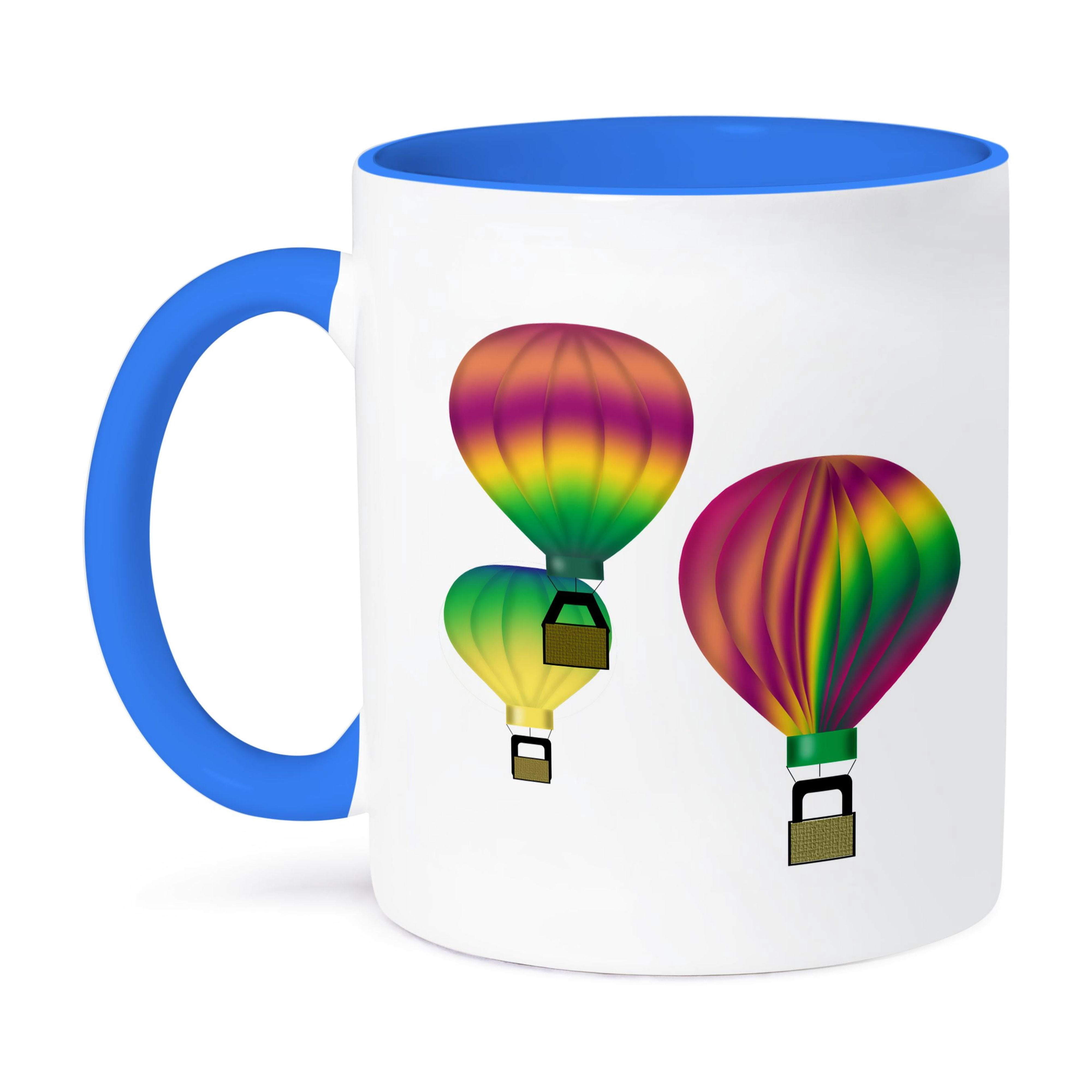 3dRose, Graphic Design Colorful Hot Air Balloons with transparent ...