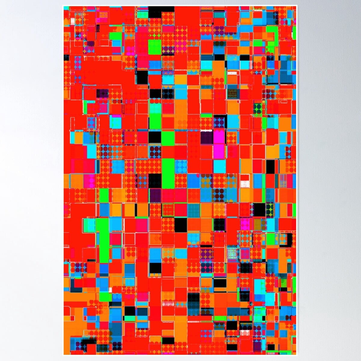 Graphic Design Pixel Geometric Square Pattern Abstract Background In ...