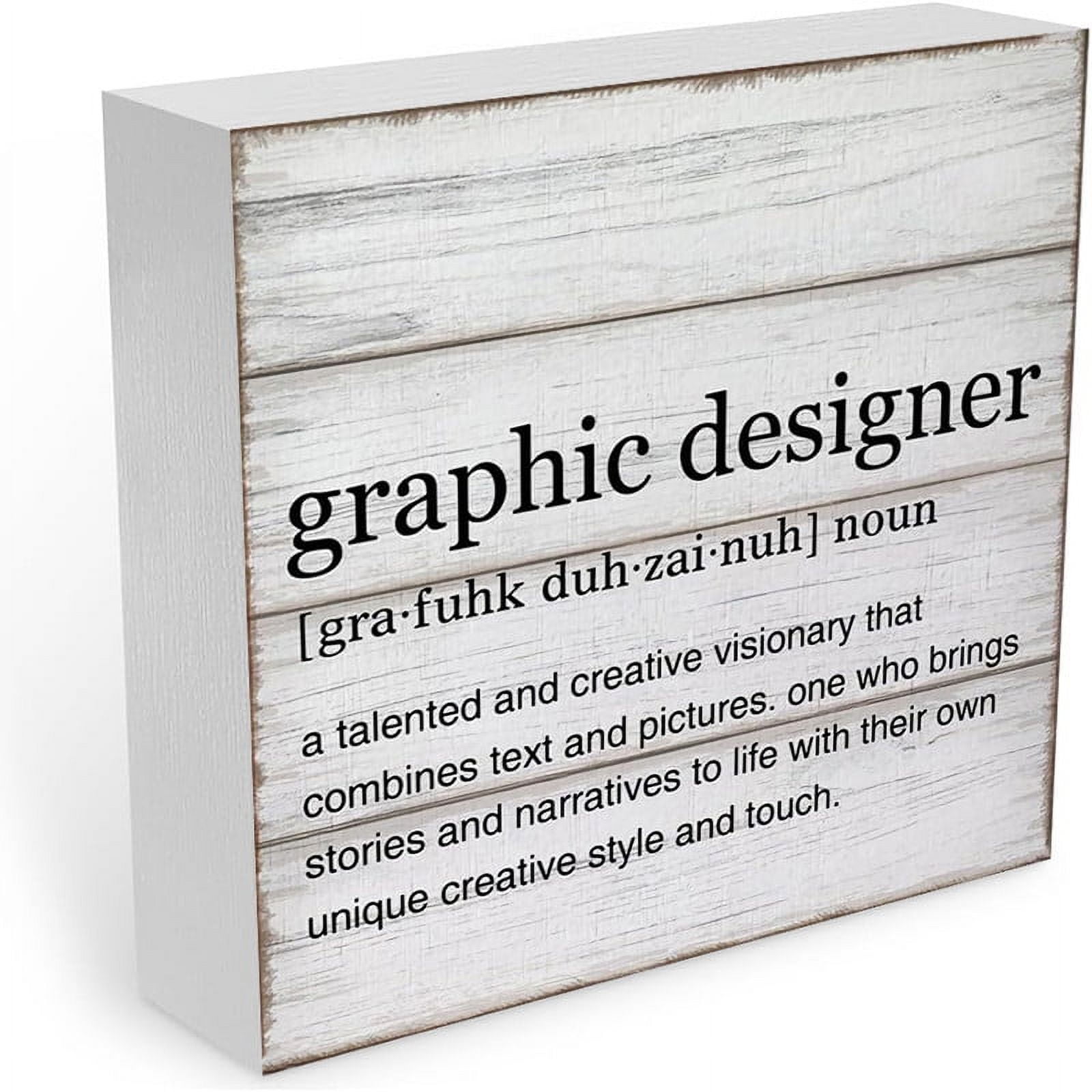 Graphic Designer Gifts Graphic Designer Definition Wooden Box Sign ...