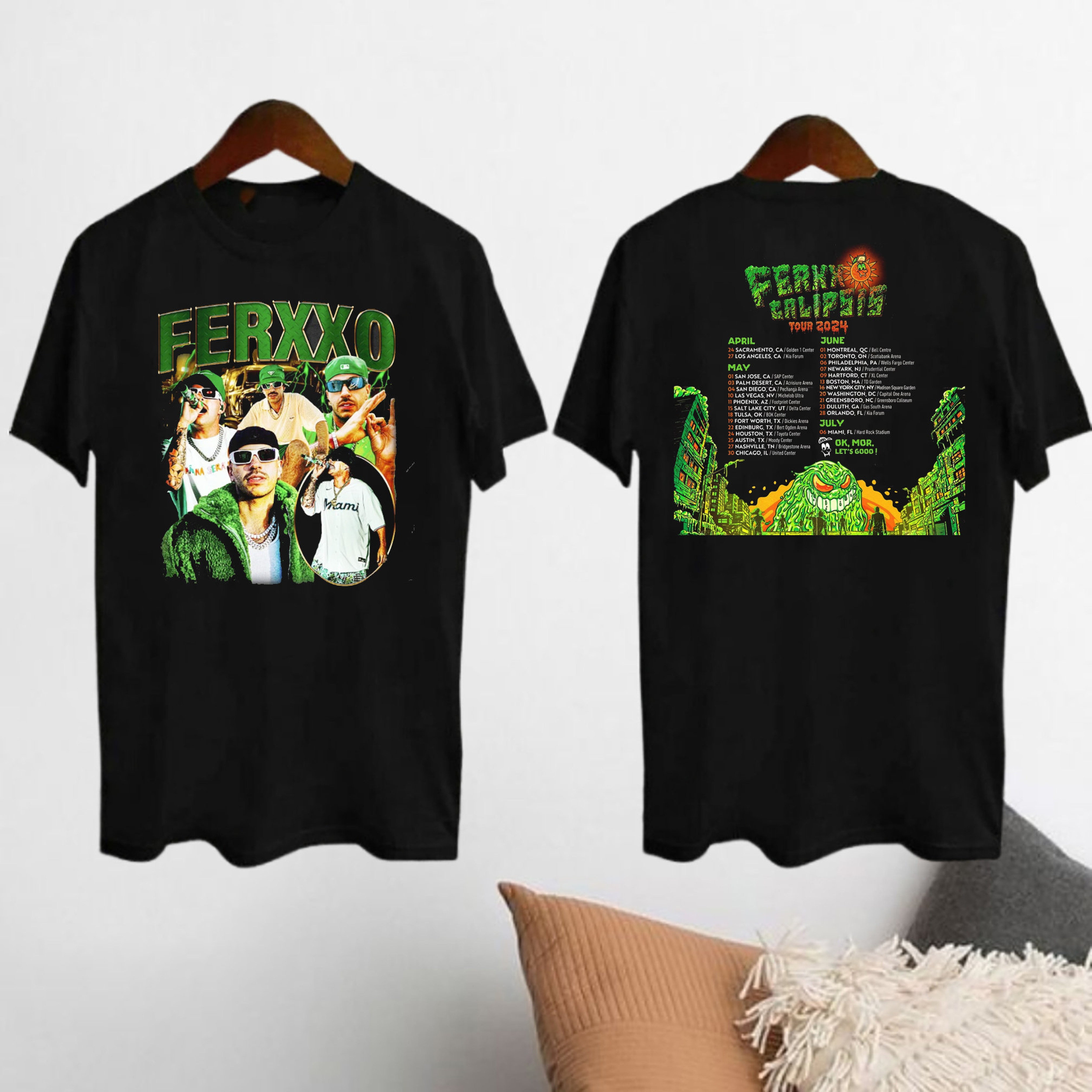 Graphic Ferxxocalipsis 2024 Tour Feid Ferxxo Shirt, Feid Ferxxo Fan ...
