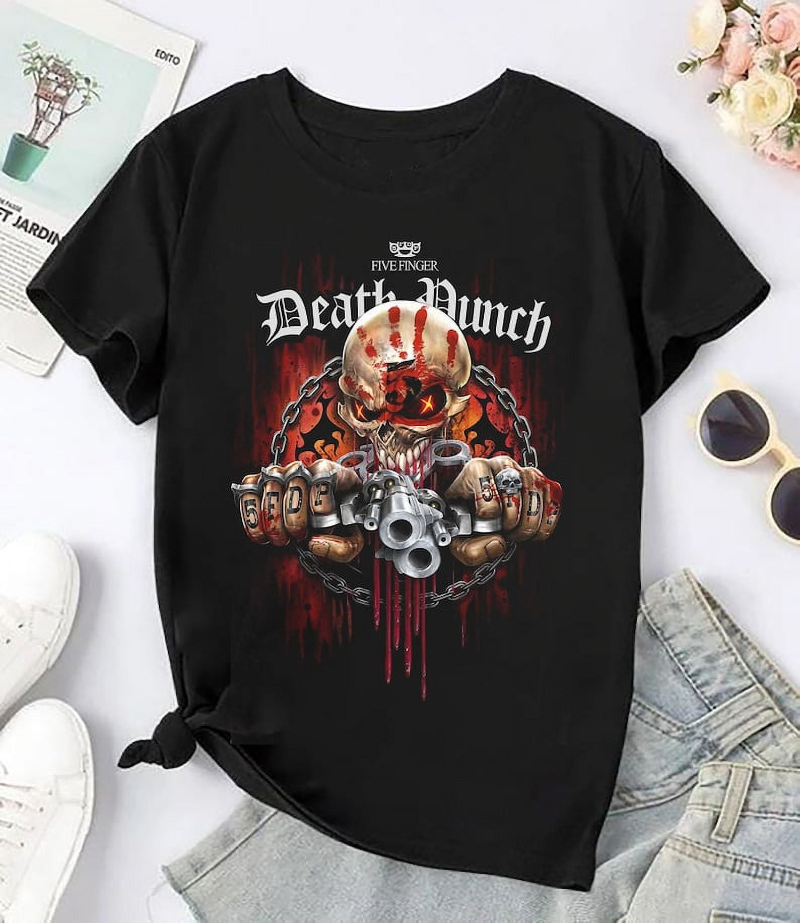 Graphic Five Finger Death Punch Band Shirt, Five Finger Death Punch ...
