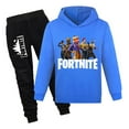 Graphic Fortnite Hoodie and Jogger Pants Set Black Long Sleeve Kids ...