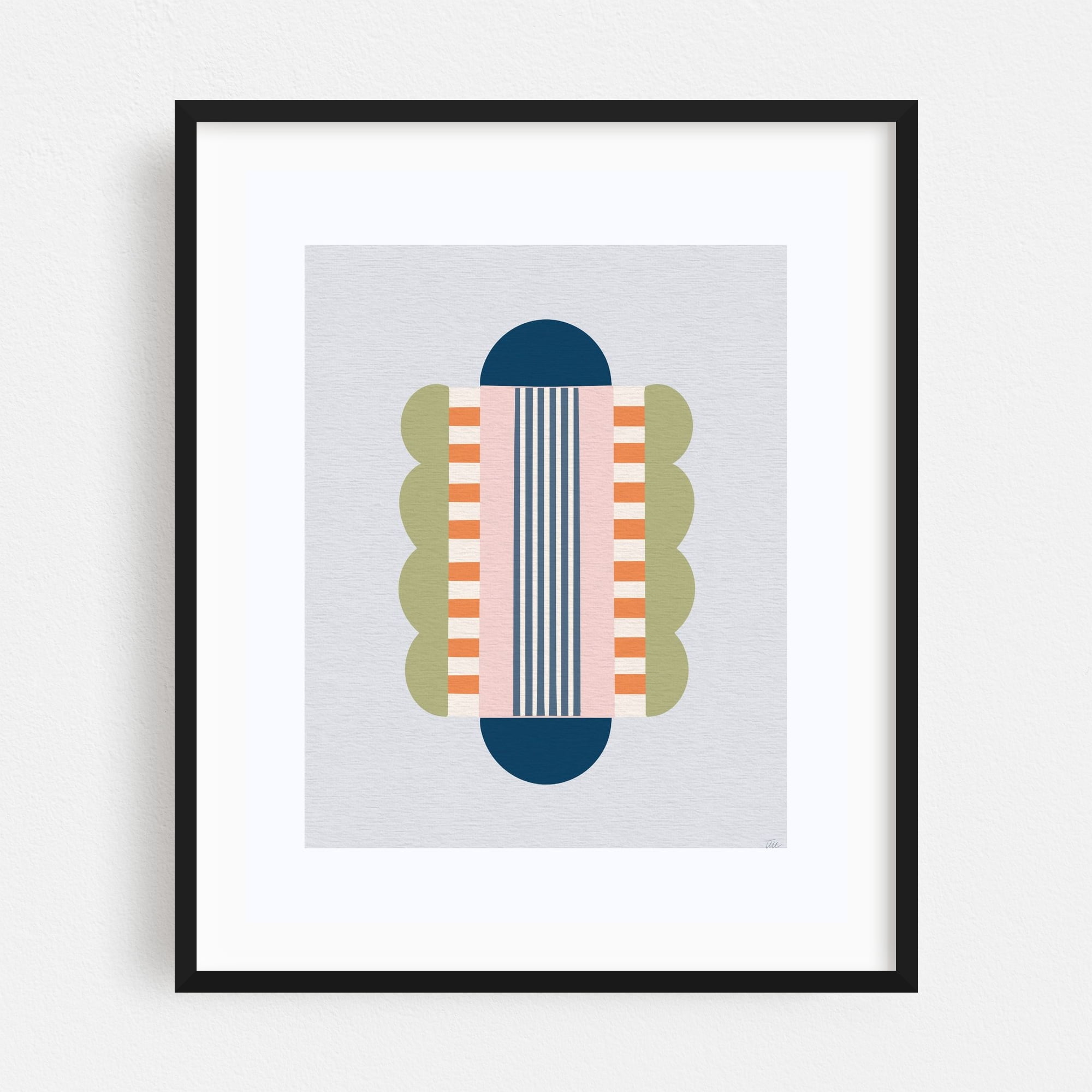 Graphic Geometric Table Setting Poster – Bold & Colorful Artwork ...