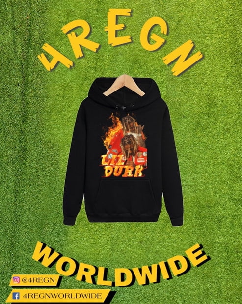 Graphic Hoodies Lil Durk - Walmart.com